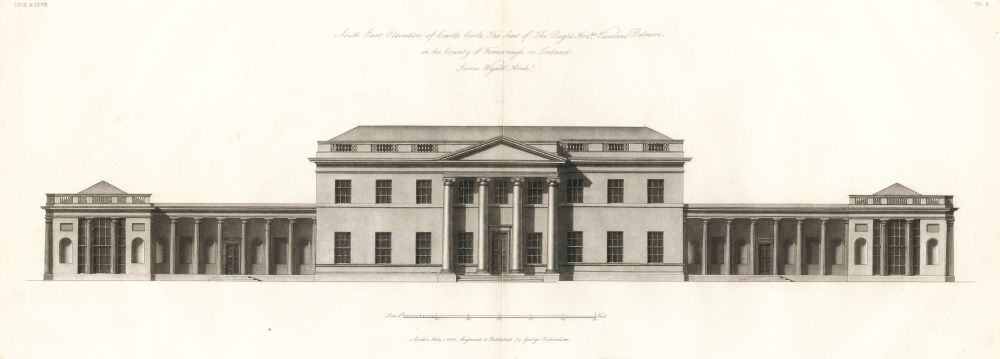 South East Elevation of Castle Coole, in Fermanagh County, Ireland. The ...